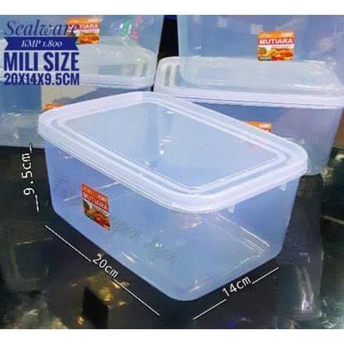 Jual TOPLES WADAH FOOD BOX TRANSPARAN PERSEGI PANJANG KMP MUTIARA 1800 ...