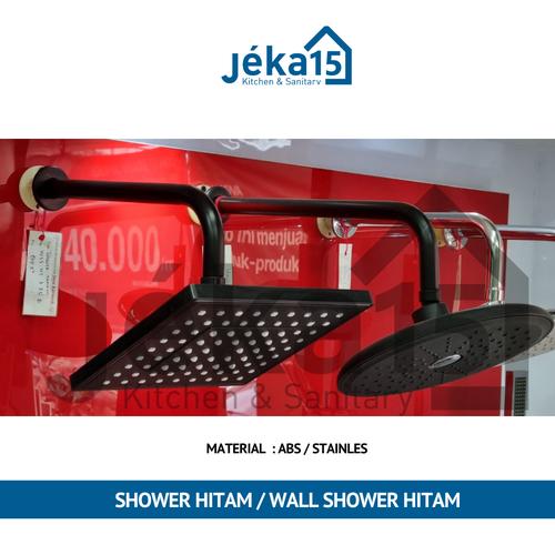 Jual Shower Tembok Hitam HIGH QUALITY | WALL Shower | Head Shower Tanam ...