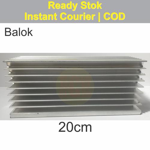 Jual Heatsink aluminium Balok ukuran 20cm pendingin tebal 7mm - Kota ...
