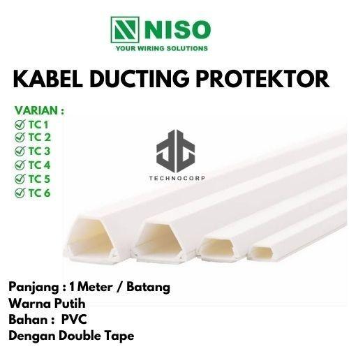 Jual KABEL DUCT NISO TC 4 / PENUTUP CABLE TRAPESIUM TC4 DOUBLE TAPE ...
