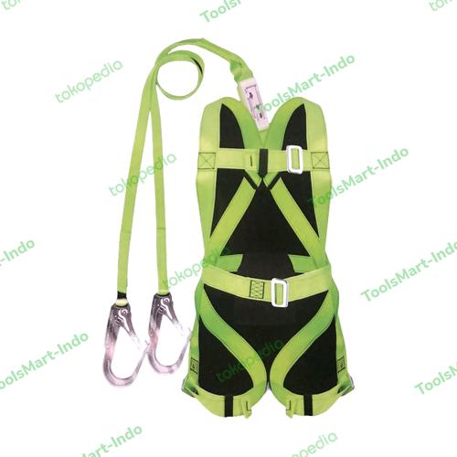 Jual safety belt full body harness double big hook absorber pithon ...