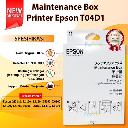 Jual Maintenance Box EPSON T04D1 Ink Pad L4150 L4160 L5190 L6160 L6170 ...