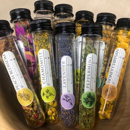 Promo Flower Tea Sample Pack / Teh Bunga Camomile Peppermint Lavender ...