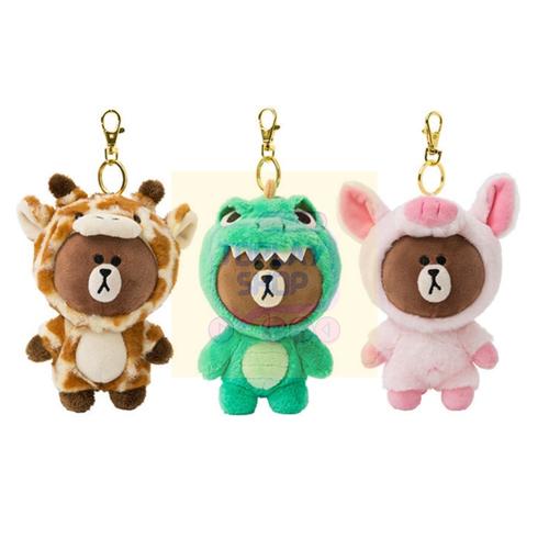 Jual Official Line Friends Boneka Brown Bear Jungle Dino Giraffe Pig ...