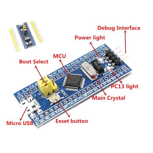 Jual STM32F103C8T6 Small System Development Board Microcontroller STM32 ...