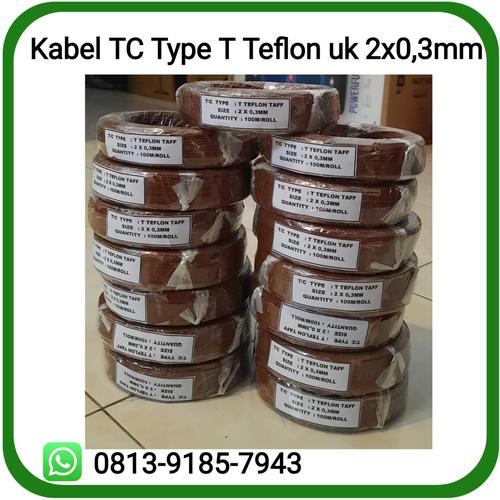 Jual Kabel thermocouple type T Teflon coklat 2x0,3 mm - Jakarta Pusat ...