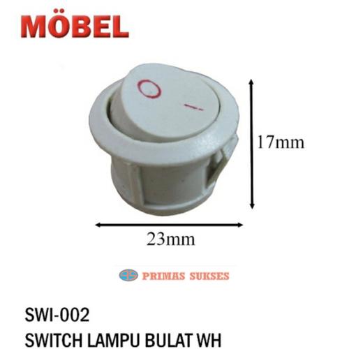 Jual Saklar Tombol On Off Switch Bulat Putih - Kab. Tangerang - PRIMAS ...