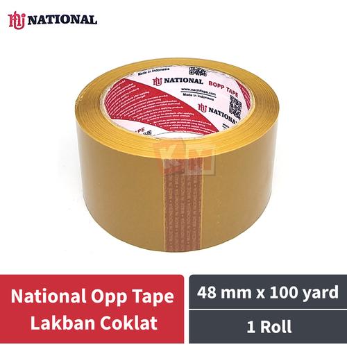 Jual Lakban Coklat National Opp Tape 2 Inch 48 mm x 100 Yard / Produk Nachi - Kab. Badung ...