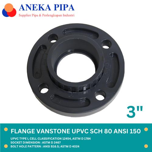 Jual Flange UPVC Sch 80 ANSI 150 Size 3 Inch - Kota Tangerang - ANEKA ...