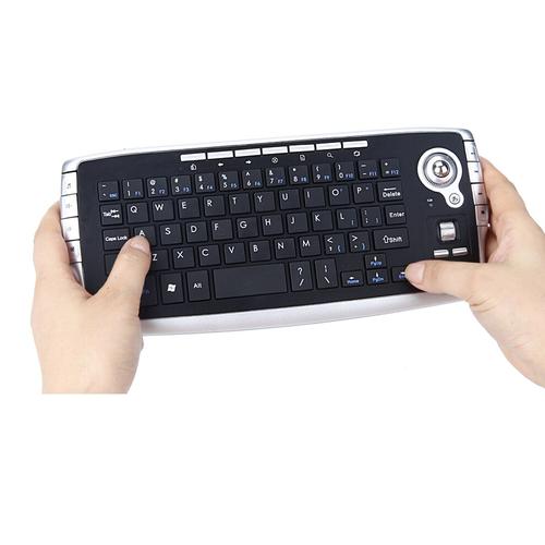 Jual Mini 2.4G Wireless Keyboard with Air Mouse Trackball Multi Device ...