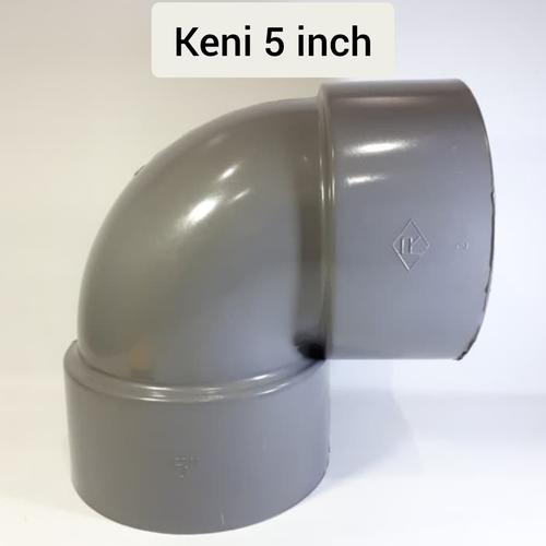 Jual SAMBUNGAN KENI 5 inch RUCIKA D / ELBOW KNEE " INCH PVC BELOKAN ...
