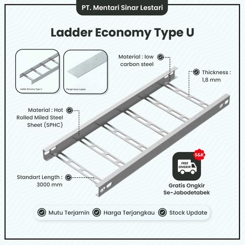 Jual Cable Ladder Economy Type U Electro Galvanis 50 - 500x50 - Jakarta ...