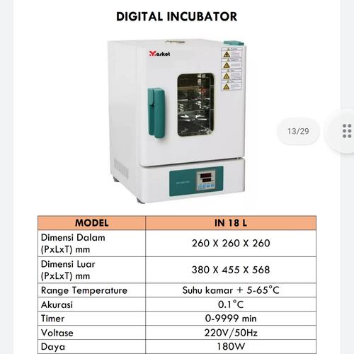 Jual Digital Incubator IN 18L, Inkubator Laboratorium IN-18 - Jakarta ...