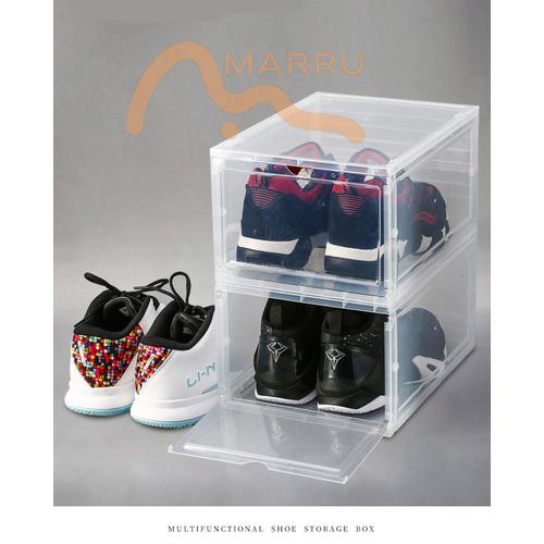 Jual Kotak Sepatu Transparan Front Open Large Shoe Box Sneaker - Kota ...