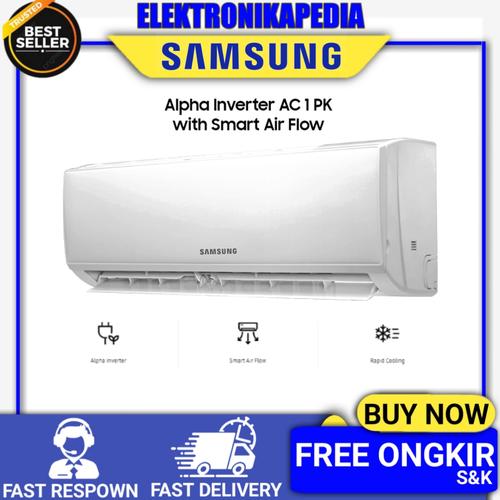 Jual AC SAMSUNG 1 PK AR09AYHLAWKNSE ALPHA INVERTER SMART AIR FLOW LOW ...