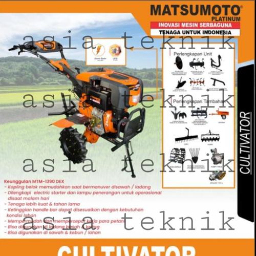 Jual CULTIVATOR TRAKTOR MINI DIESEL MATSUMOTO MTM 1390 DEX SAWAH ...