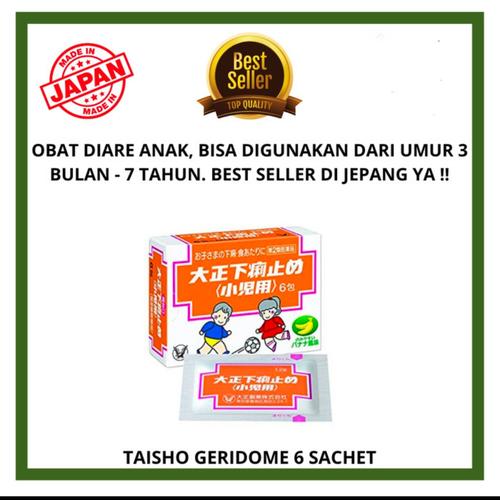 Jual Taisho Geridome Obat Diare Anak Rasa Pisang isi 6 Sachet Jepang ...