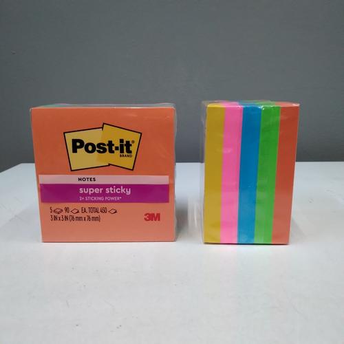 Jual 3M Post It Super Sticky Notes 654-5SSAU 3 inch x 3 inch - Jakarta ...