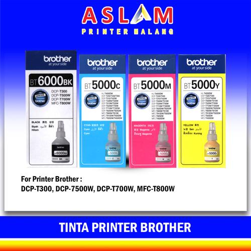Jual Tinta Brother BT 6000 BK & BT 5000 CL CMYK Printer T300 T500 T700 ...