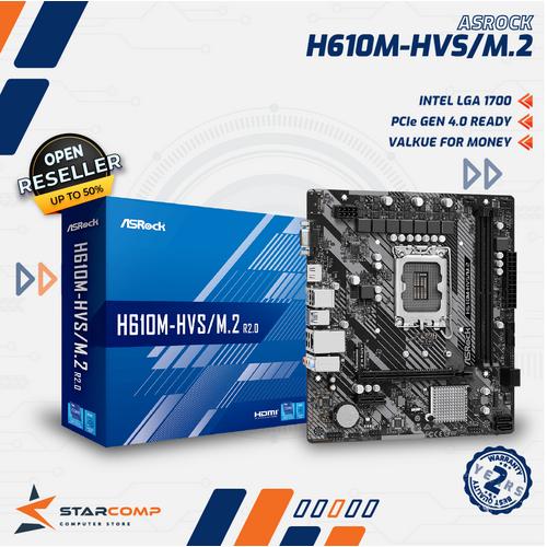 Jual ASROCK H610M-HVS/M.2 R2.0 LGA1700 Motherboard H 610 M HVS M.2 R2 ...