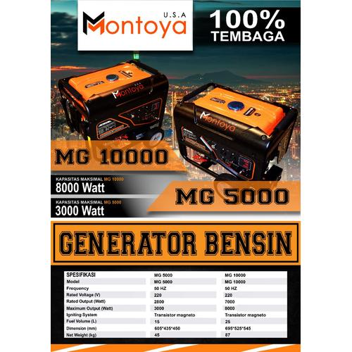 Jual Genset 3000 3800 Watt Montoya MG5000 100% Tembaga - Jakarta Barat ...
