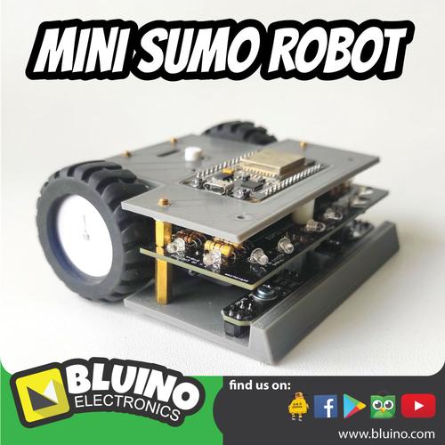 Jual Robot Sumo Mini RC Autonomous - ESP32 Wifi Bluetooth Android/PS3 ...