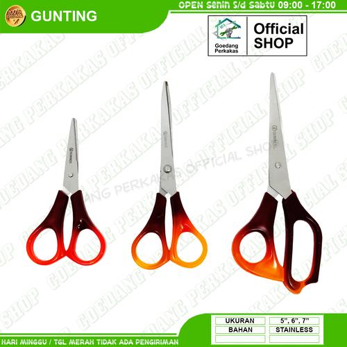 Jual Gunting Kertas FM Gunindo Kecil Sedang Besar 5" 6" 7" Inch - 6 ...