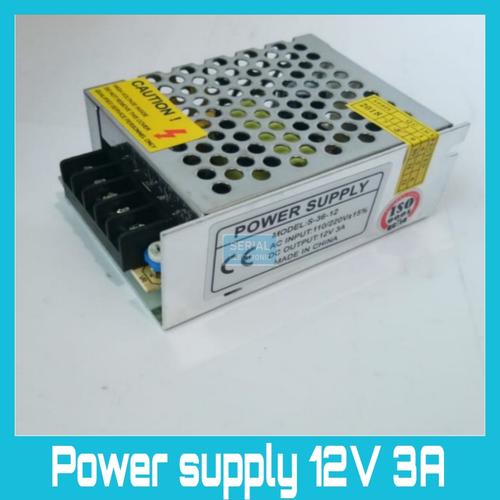 Jual Power Supply 12V 3A body kecil Adaptor jaring PSU 12V Switching - Jakarta Timur - Serial ...