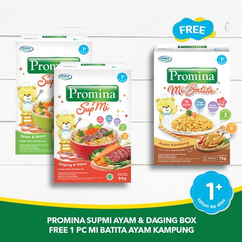 Promo Promina Supmi Ayam & Daging Box FREE 1 Pc Mi Batita Ayam Kampung ...