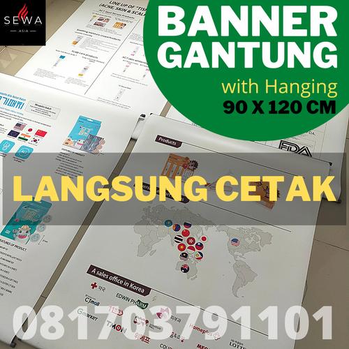 Jual BANNER / POSTER / SPANDUK BALIHO GANTUNG WITH HANGING ( 90 x 120 ...