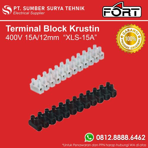 Jual Terminal block Krustin XLS-15A 15A/12mm 400V FORT - Jakarta Pusat ...