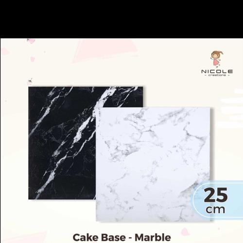 Jual tatakan/alas kue kotak marble 25m NCL - Putih - Kota Bekasi ...