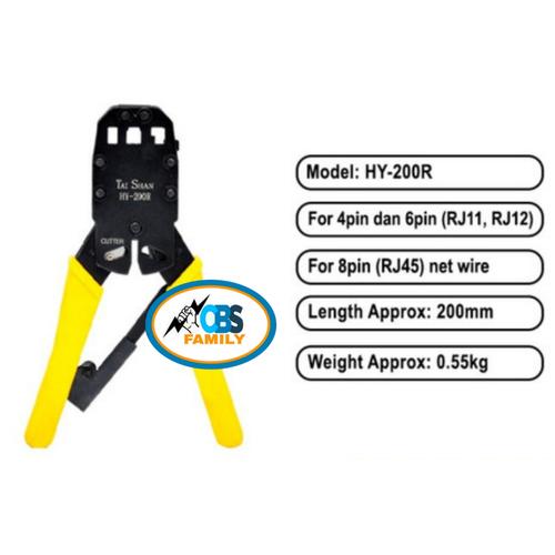 Jual Tang Press Terminal 4Pin, 6Pin, 8Pin HY200R / Creamping Tools ...