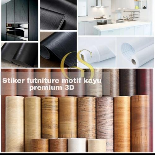 Jual Stiker untuk meja, lemari, pintu/Stiker motif kayu, 120cmX25cm ...