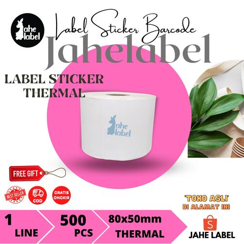 Jual LABEL BARCODE STICKER THERMAL 80X50 MM - PUTIH 500 PCS - Jakarta ...