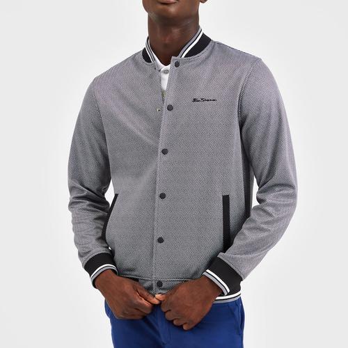 Promo Ben Sherman Herringbone Varsity Track Jacket (Grey) Original - L ...