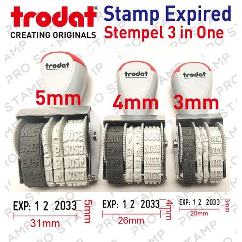 Jual Stempel Expired / EXP Format Bulan & Tahun tinggi 3mm - 3mm - Kab ...