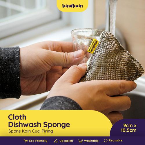 Jual KindKain Spons Cuci Piring Kain Jaring Dish Wash Sponge Eco ...
