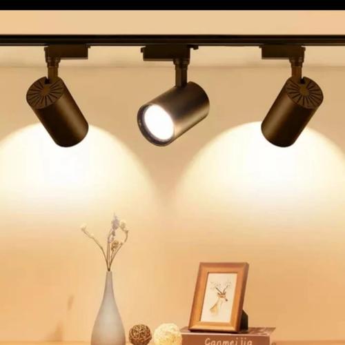 Jual lampu led spot sorot track trak rel 10w 20w 30w tembak lukisan pameran - SAMBUNGAN REL ...