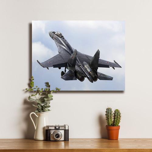 Jual Poster Pesawat Jet Sukhoi Su-35 Flanker - Dekorasi Hiasan Dinding ...