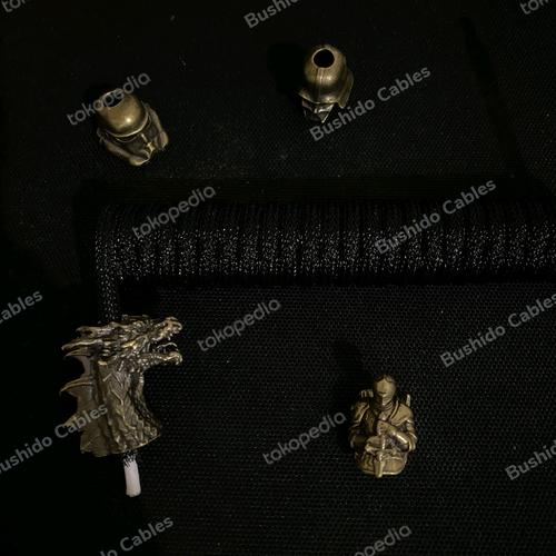 Jual Bushido Cable - GMK Dark Custom Coiled Cable Keyboard USB Type C ...