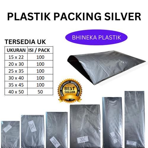 Jual Plastik Packing Silver uk 40x50 (50pcs), Kantong Bungkus paket ...