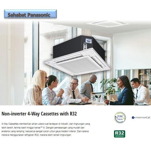 Jual AC Panasonic 4 Way Cassette with Nano-X Non Inverter R32 - 4PK ...