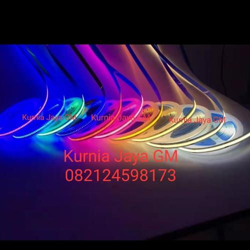 Jual Led Strip COB DC 12volt 5 meter 300Led Strip Light Dotless 8mm ...