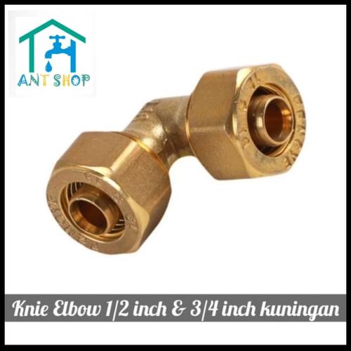 Jual Knie Water Heater Kuningan KPP - Knie Elbow sambungan pipa air panas - 1/2INCI - Jakarta ...
