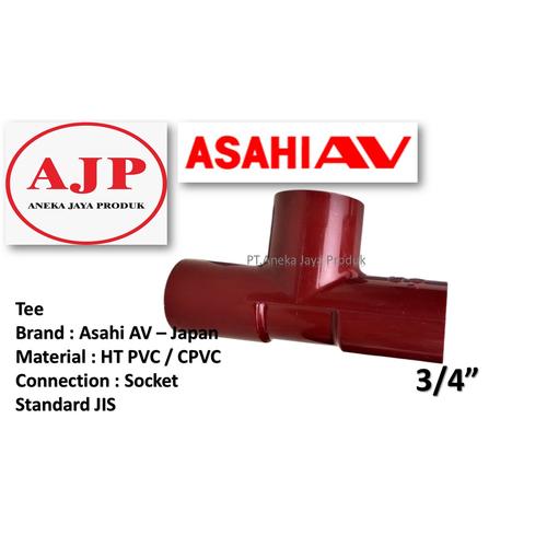 Jual TEE HT-PVC JIS - ASAHI ( JAPAN ) - 3/4 INCH - Jakarta Utara ...