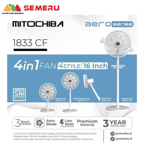 Jual MITO 4 IN 1 FAN MITOCHIBA 16" 1833 CF - 1833 CF PINK - Kota ...