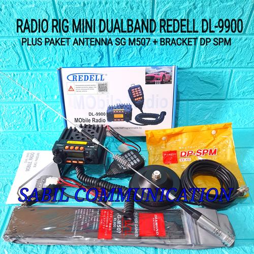 Jual RADIO RIG MINI DUALBAND REDELL DL9900 UV8900 PLUS PAKET ANTENA ...
