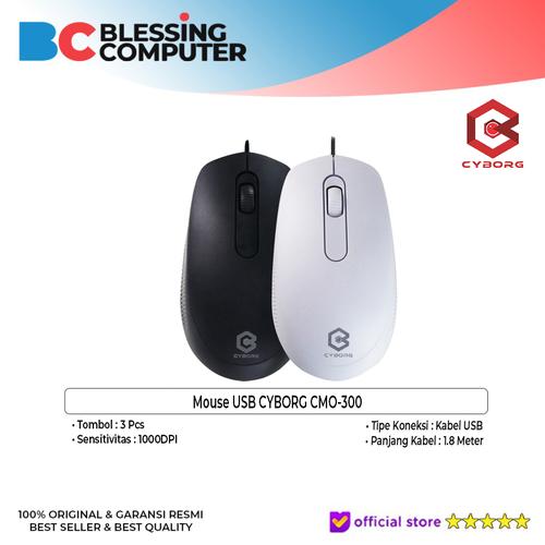 Jual Mouse USB CYBORG CMO-300 - Putih - Kota Denpasar - Blessing ...