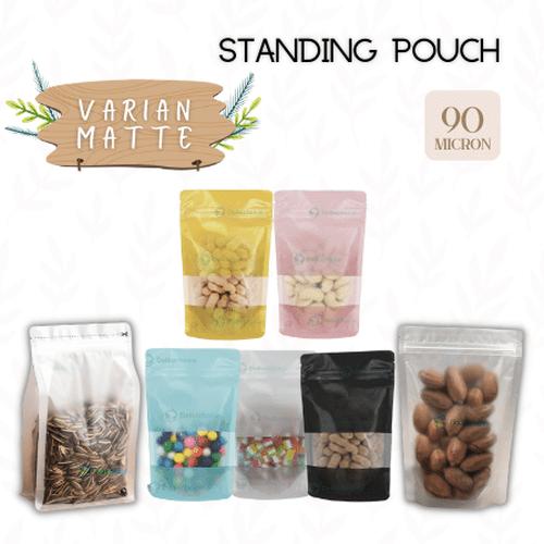 Jual STANDING POUCH VARIAN MATTE DELKOCHOICE - PLASTIK KLIP SNACK ...